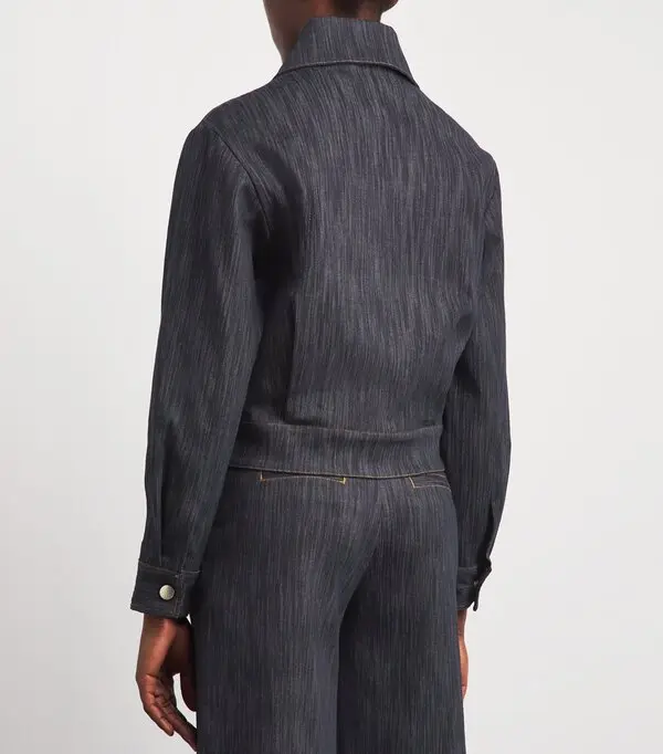 Eleventy Chambray Trucker Jacket