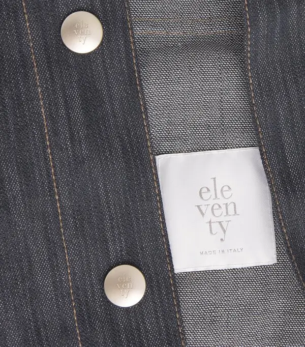 Eleventy Chambray Trucker Jacket