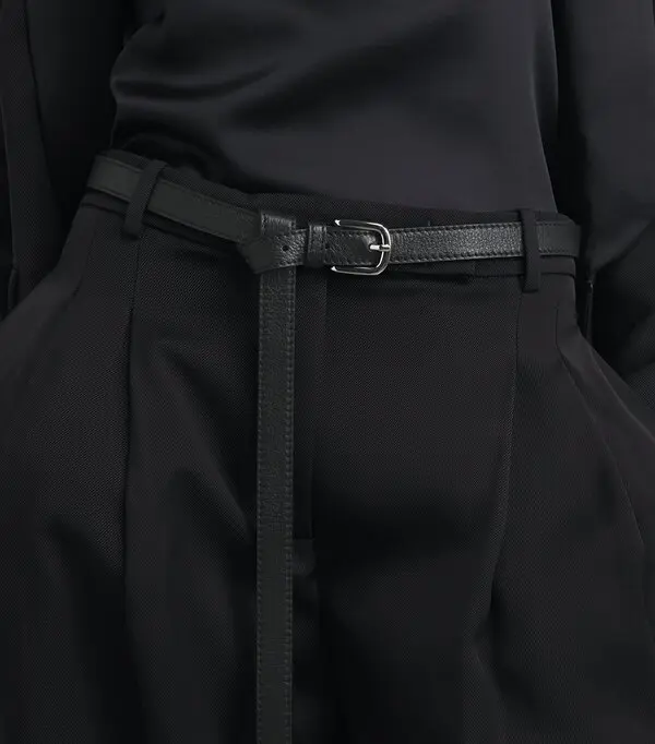 Eleventy Leather Belt - Black