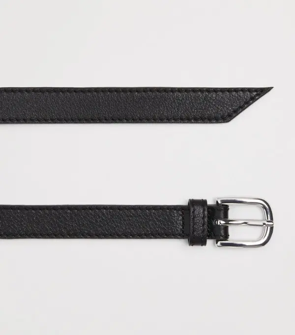 Eleventy Leather Belt - Black