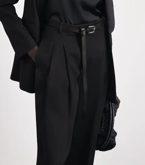 Eleventy Leather Belt - Black