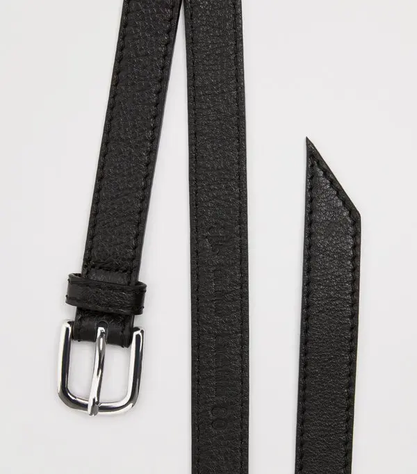 Eleventy Leather Belt - Black