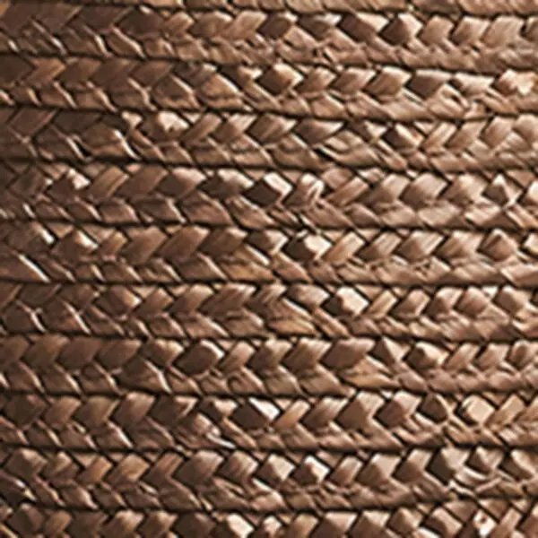 Eleventy Straw Woven Hat With Leather Strap