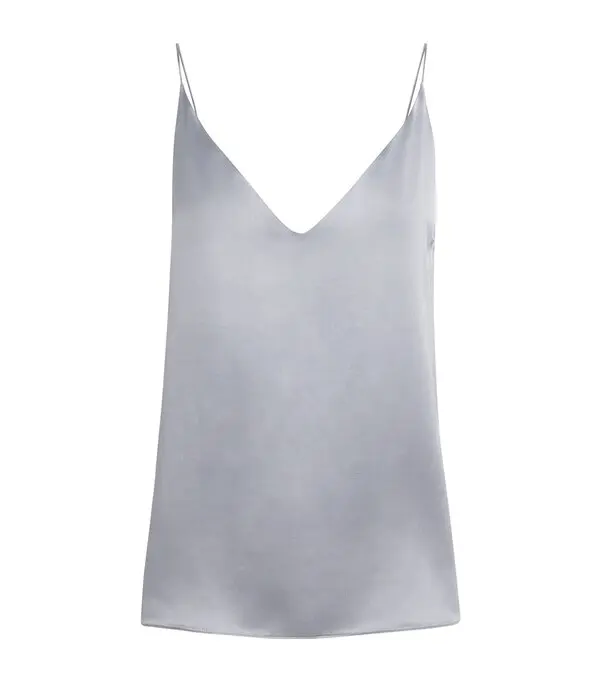 Eleventy Silk V-neck Cami Top