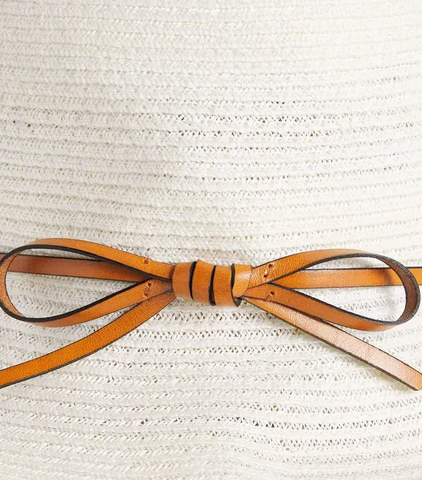 Eleventy Hemp Woven Sun Hat With Ribbon Detail