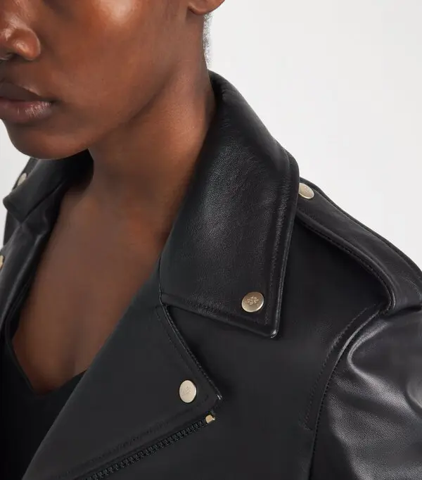 Eleventy Biker Leather Jacket