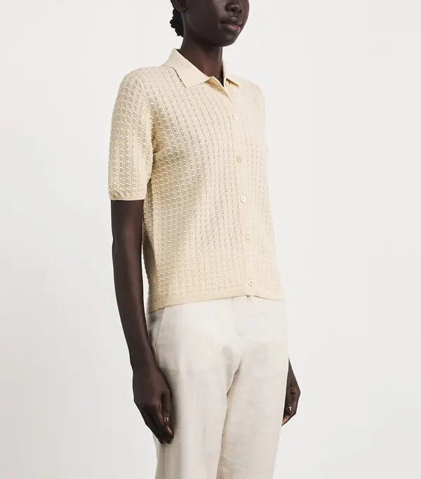 Eleventy Short-sleeve Wool Polo Shirt