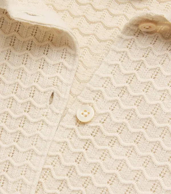 Eleventy Short-sleeve Wool Polo Shirt