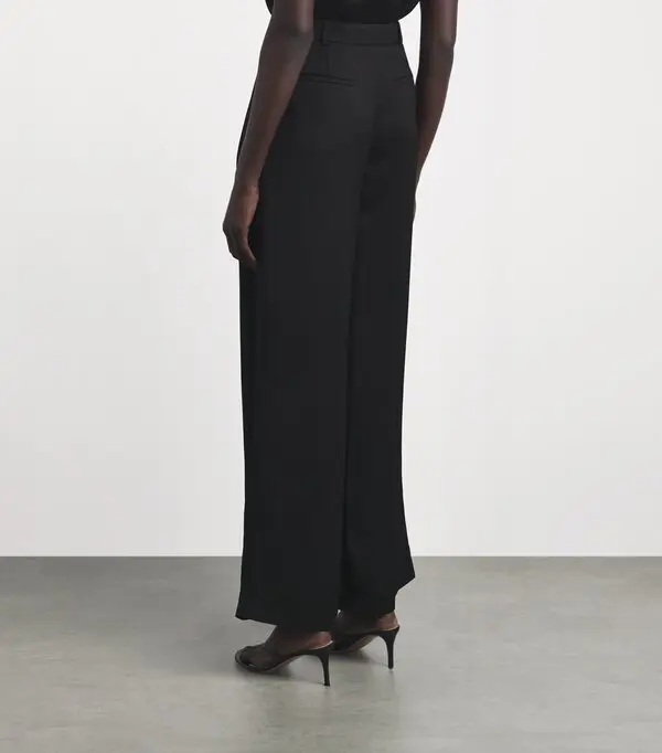Eleventy Pleated Straight Leg Trousers