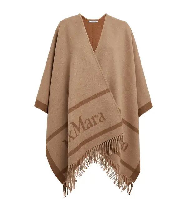Max Mara Wool Jacquard Hilde Cape