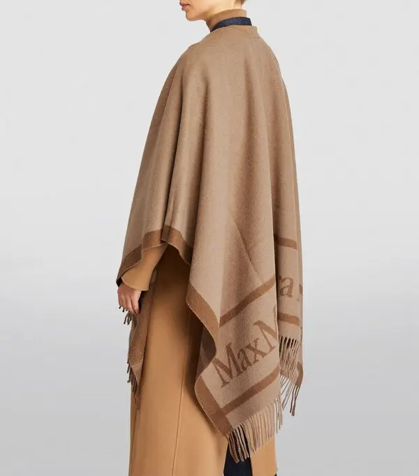 Max Mara Wool Jacquard Hilde Cape