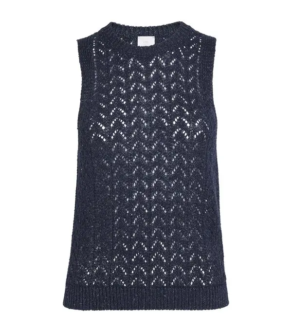 Eleventy Sleeveless Sequin Knit Sweater