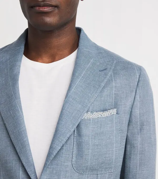 Eleventy Wool-blend Pocket Square