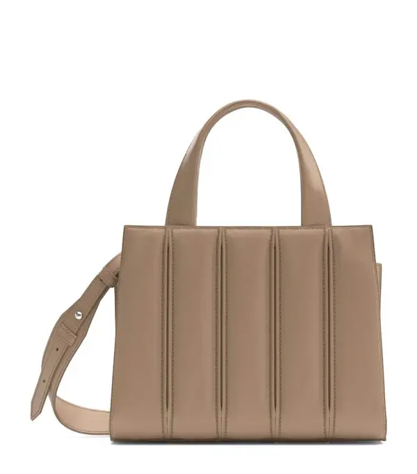 Max Mara Small Quilted Whitney Top-handle Bag - Beige