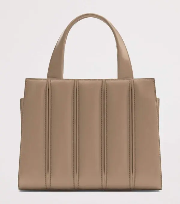 Max Mara Small Quilted Whitney Top-handle Bag - Beige
