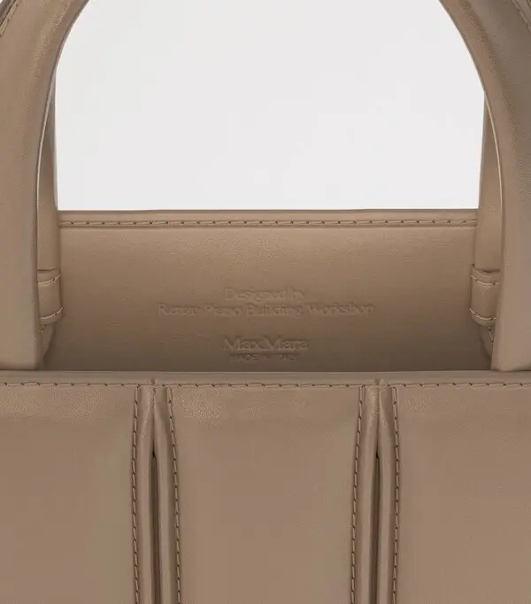 Max Mara Small Quilted Whitney Top-handle Bag - Beige