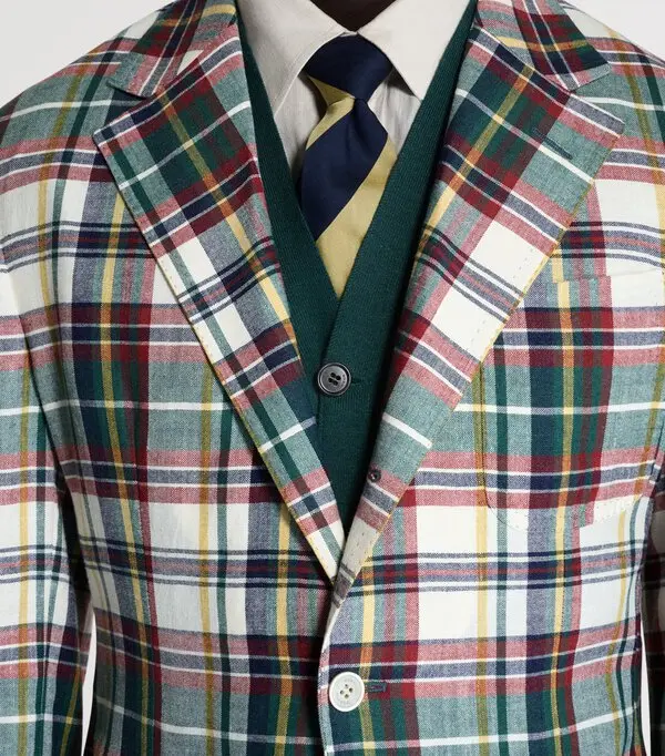 Dunhill Madras Check Blazer