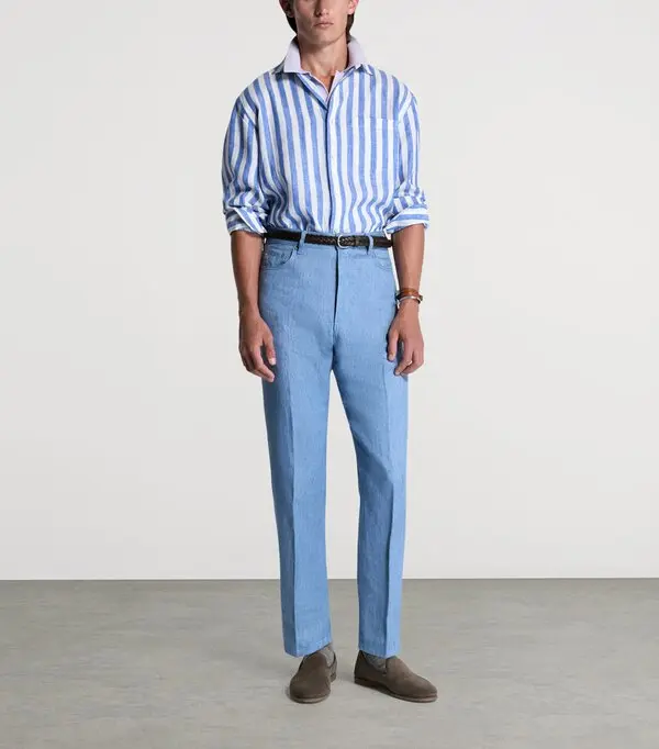 Dunhill Linen Stripe Shirt