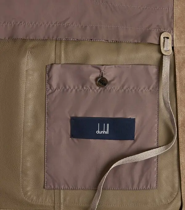 Dunhill Leather Three-pocket Jacket