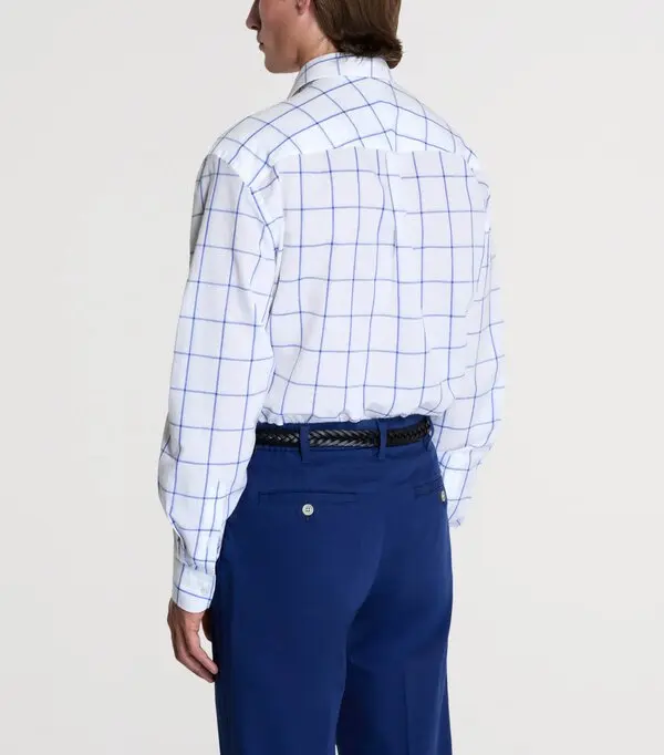 Dunhill Cotton-linen Check Shirt