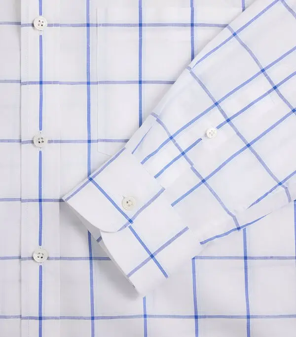 Dunhill Cotton-linen Check Shirt