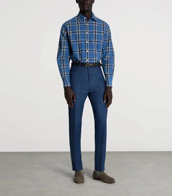 Dunhill Cotton Check Print Shirt