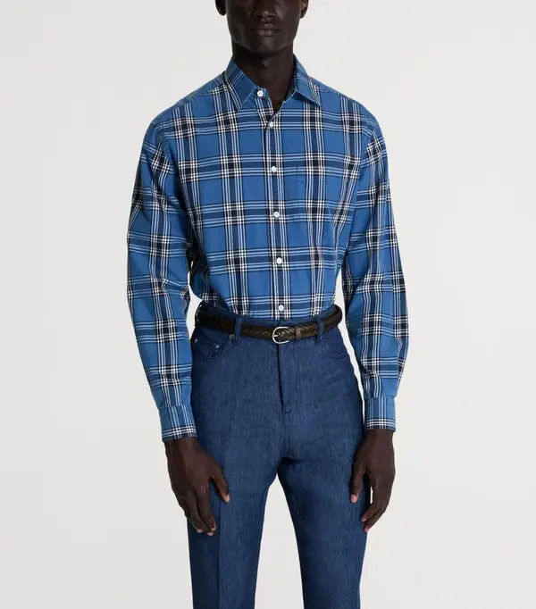 Dunhill Cotton Check Print Shirt