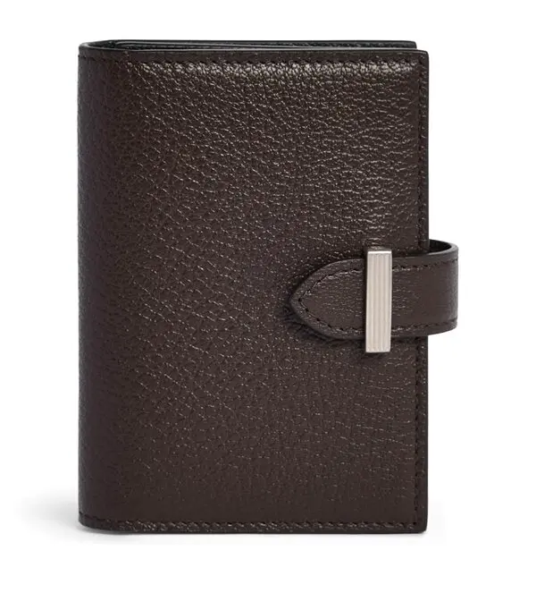 Dunhill Small Leather Alfred Business Card Case - Brown