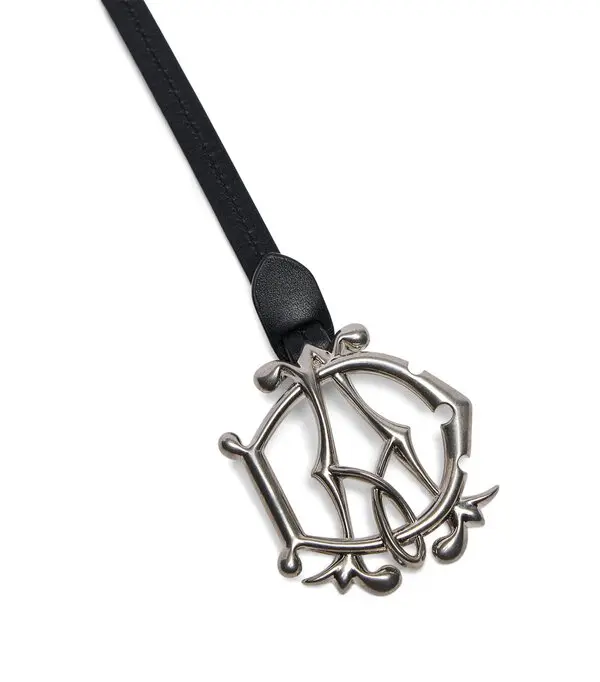 Dunhill Monogram Charm With Leather Strap