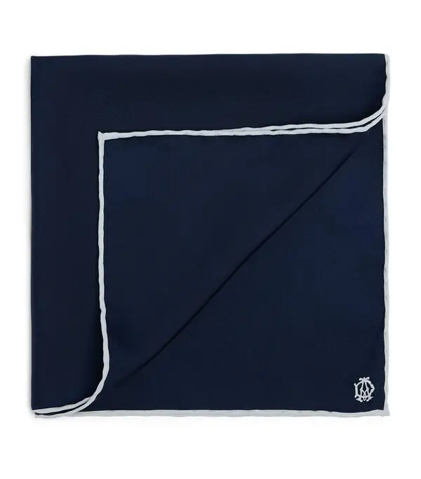 Dunhill Mulberry Silk Neckerchief - Navy