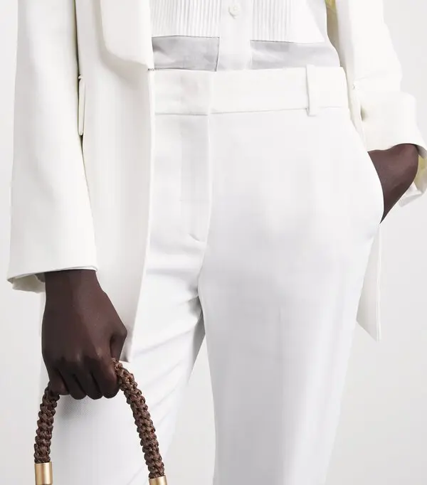 Eleventy New York Straight Leg Trousers - White