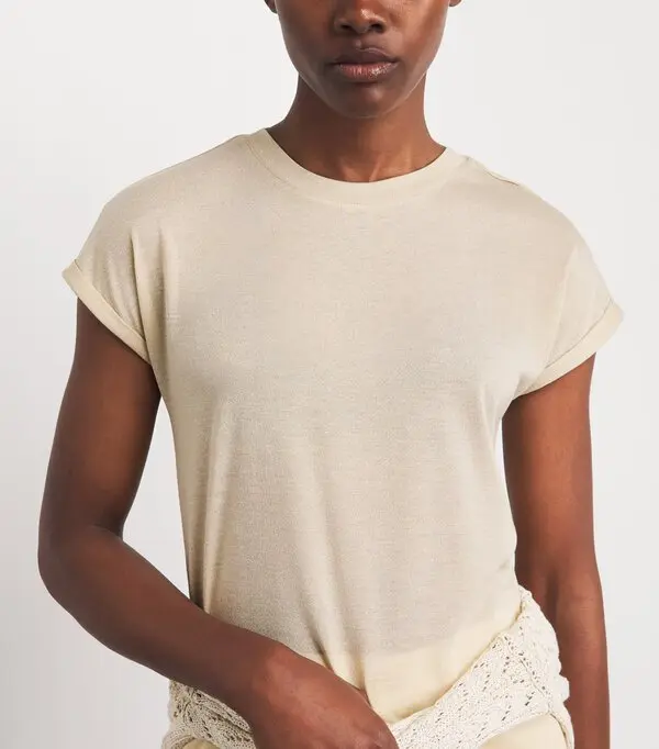 Eleventy Metallic Thread T-shirt