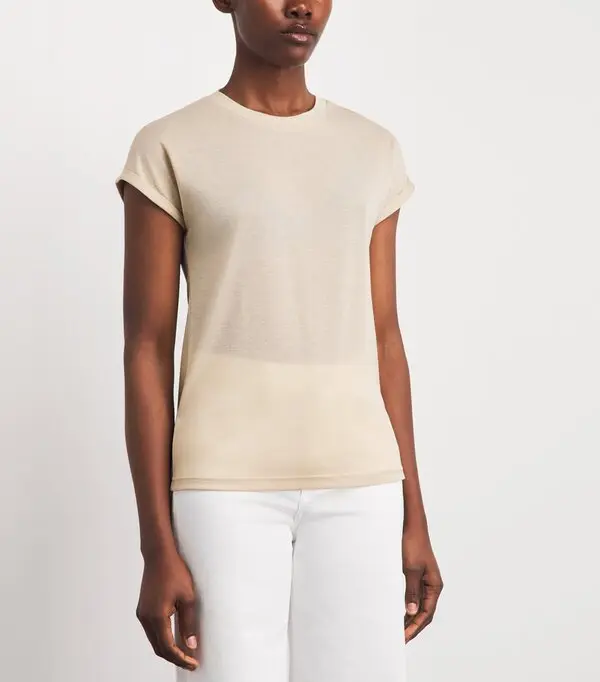 Eleventy Metallic Thread T-shirt