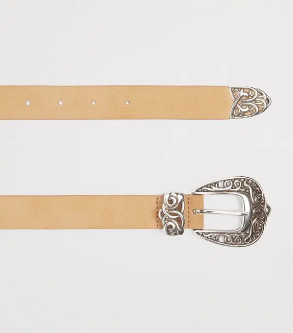 Eleventy Suede Western Belt