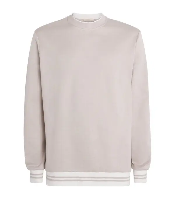 Eleventy Cotton Blend Crewneck Sweatshirt