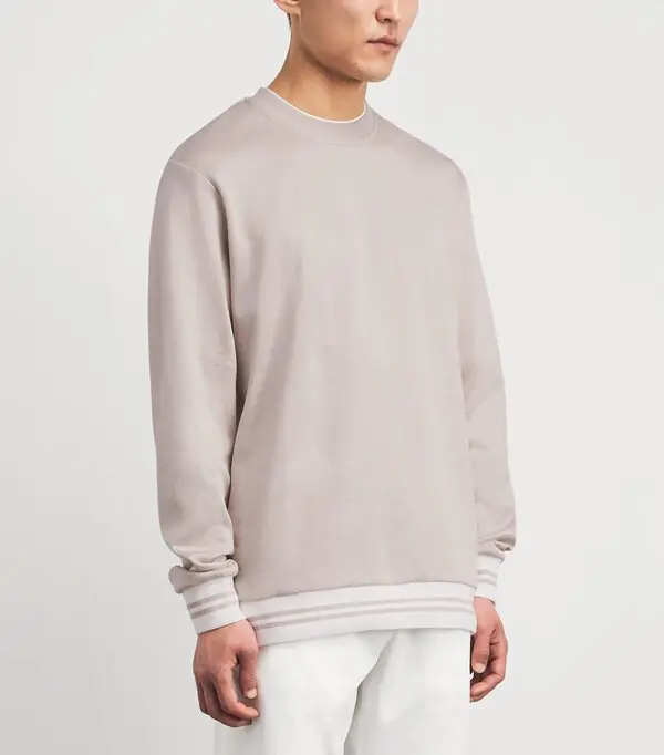 Eleventy Cotton Blend Crewneck Sweatshirt