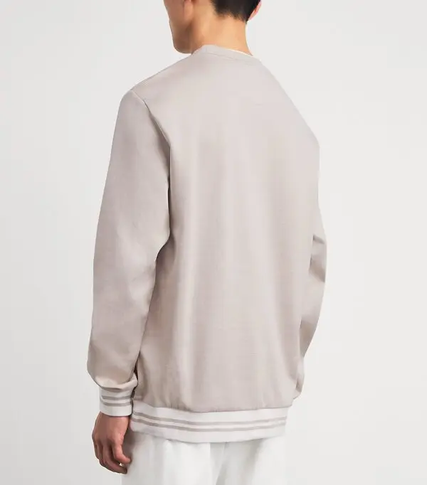 Eleventy Cotton Blend Crewneck Sweatshirt
