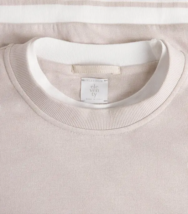 Eleventy Cotton Blend Crewneck Sweatshirt