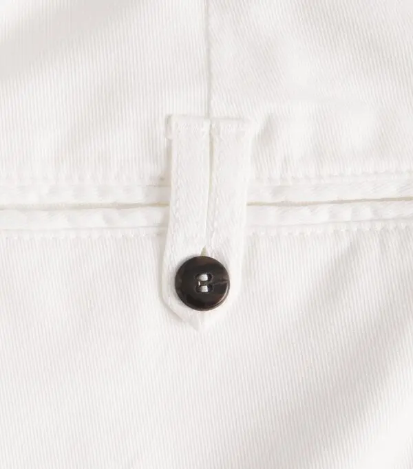 Eleventy Stretch Cotton Relaxed Trousers - White