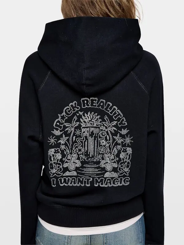 Zadig&Voltaire Georgy Sweatshirt With Rhinestone Embellishments