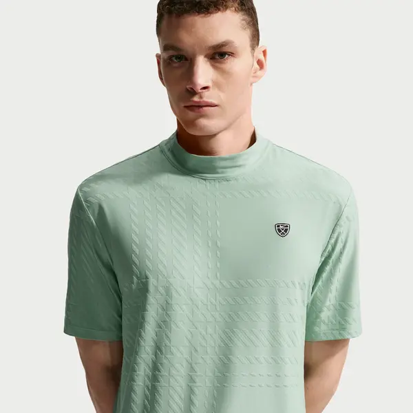 Nike Tartan Mock Neck Dri-fit Top
