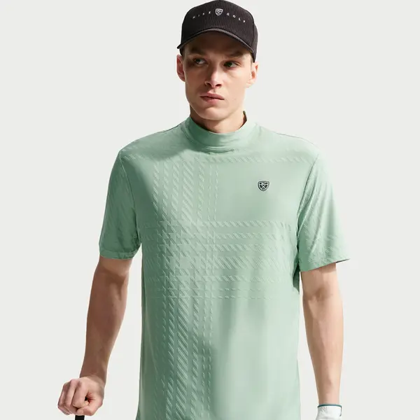 Nike Tartan Mock Neck Dri-fit Top