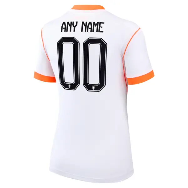 Nike Netherlands 2026 Stadium Away Replica Custom Soccer Jersey - White