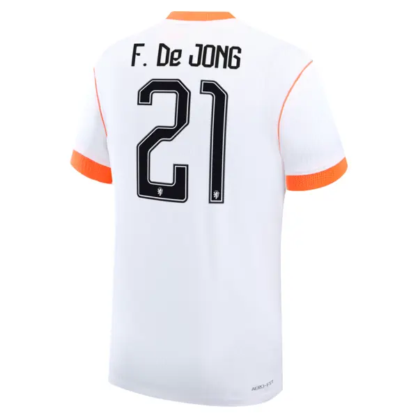 Nike Frenkie De Jong Netherlands National Team 2026 Match Away Soccer Jersey - White