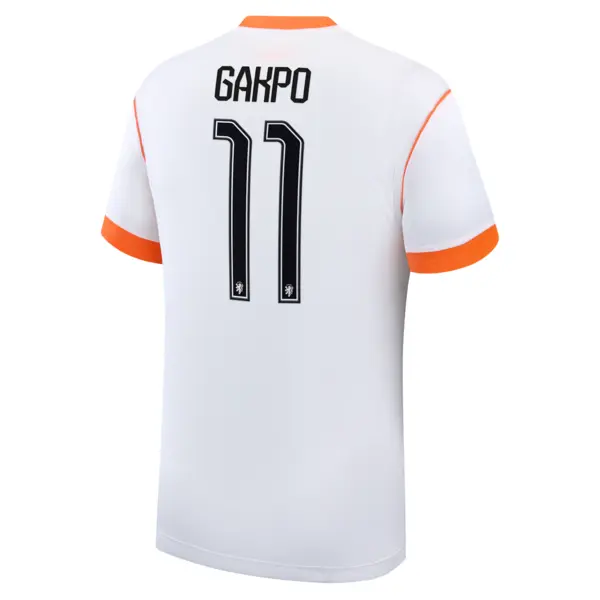 Nike Cody Gakpo Netherlands National Team 2026 Stadium Away Soccer Jersey - White