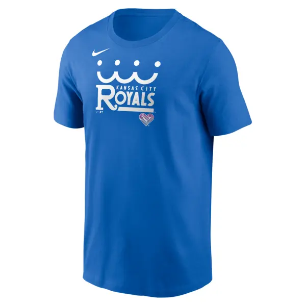 Nike Kansas City Royals City Connect Wordmark Mlb T-shirt - Blue