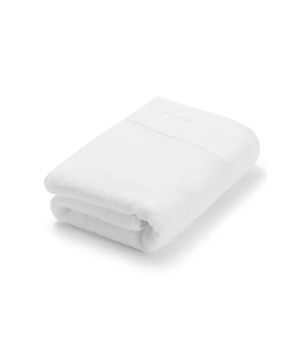 BOSS Aegean-cotton Bath Towel With Tonal Logo - White