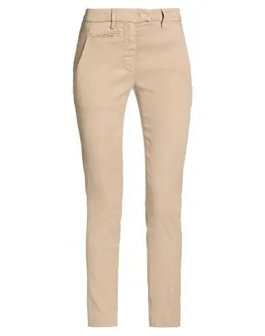 DONDUP Slim Fit Linen, Lyocell, And Elastane Blend Trousers - Beige