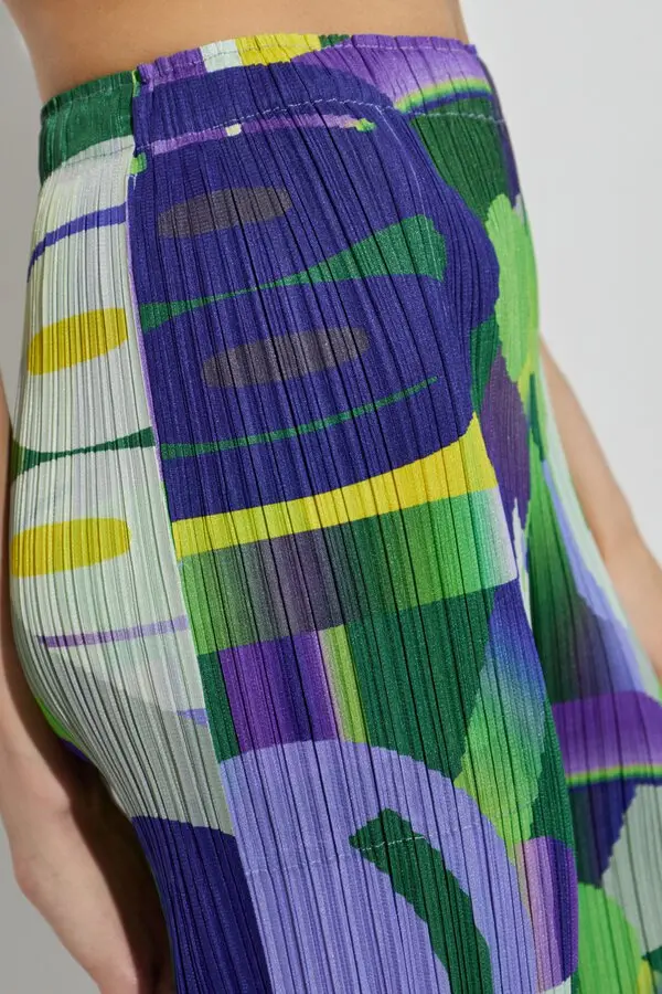 Issey Miyake Abstract Pattern Trousers - Multicolour
