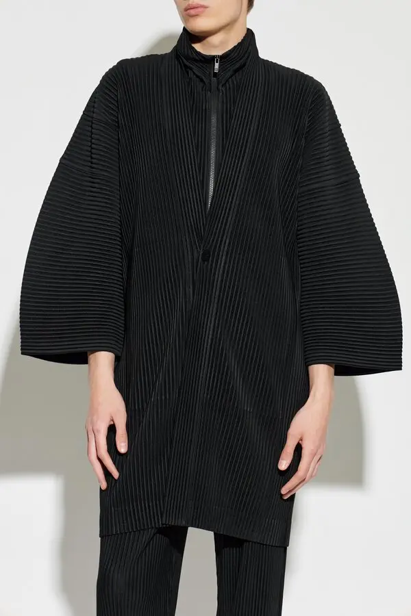 Issey Miyake Pleated Short Coat